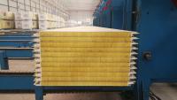 China Glass Wool Sandwich Panel 50-150mm Thickness for Warehouse Roofing with Fire Resistance and Thermal Insulation for sale