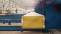 China Glass Wool Sandwich Panel 50-150mm Thickness for Warehouse Roofing with Fire Resistance and Thermal Insulation for sale