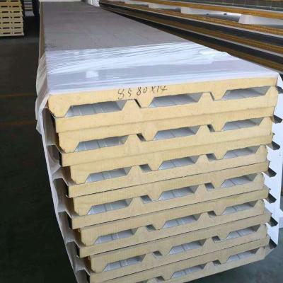 China 100mm PUR Polyurethane Sandwich Panel Insulated Metal Roof and Wall Panel for sale