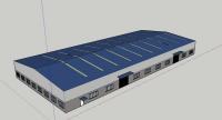 China Galvanized Prefabricated Steel Structure Warehouse with Custom Sizes and ISO9001/CE Certification for sale