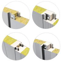 China Glasswool Sandwich Panel 50-200mm Thickness with 0.23-0.75 W/m²K Thermal Conductivity for Industrial Walls and Roofs for sale