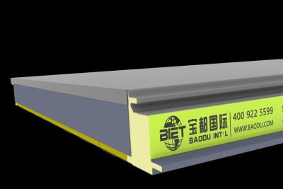 China Fireproof Grade A Rockwool Aluminium Sandwich Panel 4-Sided Joint for Exterior Walls with German Production Lines for sale