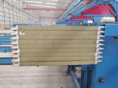 China 50mm Rockwool Sandwich Panel 100kg/m³ Density Fireproof Insulation for Roof and Wall Applications for sale