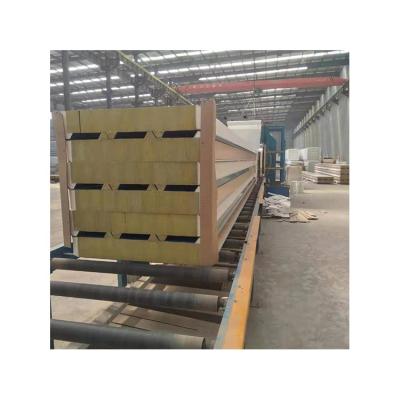 China CE Certified Rockwool Sandwich Panel 100mm Thickness with 1000mm Width for Industrial Insulation for sale