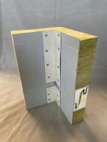 China 100mm-200mm Corner Wall Panel with B1 Fire Rating | 60-120kg/m³ Density for Building Insulation for sale