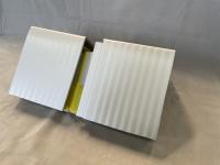 China Glasswool Fire Rated Curved Sandwich Panel - 50-200mm Thickness, 60-120kg/m³ Density for Thermal Insulation Walls for sale