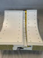 China BAODU Corner Wall Panel 500-1000mm Width with 30dB Sound Reduction and Thermal Insulation for Building Warehouse for sale
