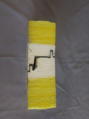 China BAODU Glasswool Sandwich Panel 50-200mm Thickness with 64kg/m³ Density for Roof and Wall Insulation for sale