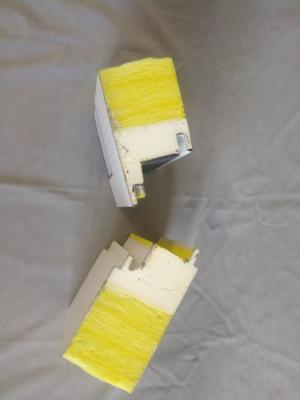 China Modern Fibreglass Foam Sandwich Panel Insulation Board 64kg/m³ Density for Walls and Roofs for sale