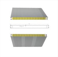China Waterproof Rockwool Insulated Sandwich Panel 50-200mm Thickness with B1 Fire Rating for Industrial Buildings for sale