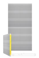 China BAODU Rockwool Sandwich Panel 100kg/m³ Density with PU Sealing for Thermal and Acoustic Insulation for sale