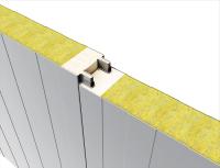 China Soundproof Glasswool Sandwich Panel 64kg/m3 Heat Insulation Fireproof for sale
