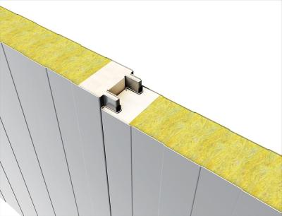 China Soundproof Glasswool Sandwich Panel 64kg/m3 Heat Insulation Fireproof for sale