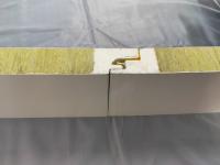 China Rockwool Insulated Aluminium Sandwich Panel 100-200mm Thickness for Industrial Facade Systems for sale