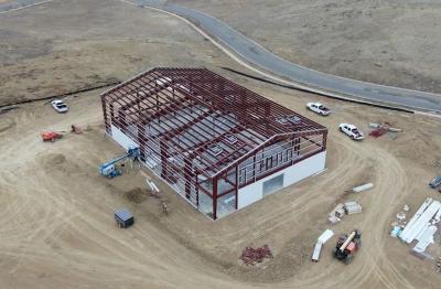 China Prefabricated Steel Warehouse Building Custom Industrial Metal Structure Workshop Hangar 20m Span for sale