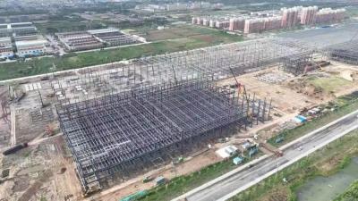 China Prefab Steel Structure Workshop Building with Q235-Q420 Steel Frame, 15-21 Day Delivery, ISO9001 & CE Certified for sale