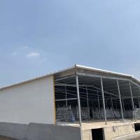 China Customizable Prefab Frame Steel Structure Fire Resistance Rockwool Sandwich Panel Warehouse for sale