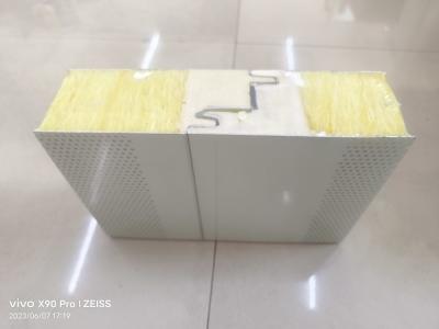 China Glasswool Acoustic Soundproof Sandwich Panel - 50-200mm Thickness, 1000mm Width, Grade A Fire Resistance for sale
