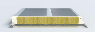 China Waterproof Fireproof Insulation Sandwich Panel Rockwool 75mm Thickness for sale