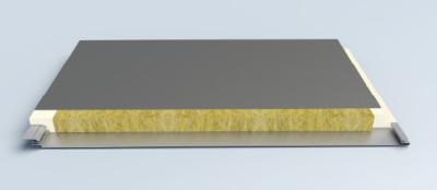 China Polyurethane Rockwool Sandwich Panel 150mm for Walls and Roofs Heat Insulating Exterior for sale
