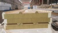 China Rockwool Sandwich Panel Fireproof Heat Insulation 50-200mm Thickness for Roof Wall for sale