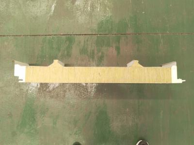 China Rockwool Sandwich Panel 75mm Fire Resistant Roof Insulation Board 1000mm Width CE for sale