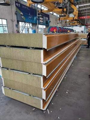 China BAODU PU Sealing Rockwool Sandwich Panel 50-200mm Fireproof Insulation for sale