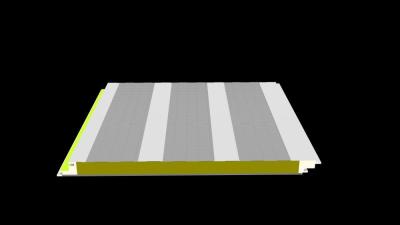 China Baodu Rockwool Glasswool Polyurethane Sandwich Panels 100mm Thickness with 41dB Sound Insulation for Warehouse Walls and Roofs for sale