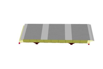 China 75mm 100mm Acoustic Sandwich Panel - 0.4-0.8mm Steel Thickness with A-Level Fireproof Rating for sale