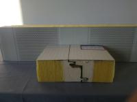 China BAODU Acoustic Sandwich Panel Rockwool Glasswool Sound Absorbing 100mm Thickness CE for sale