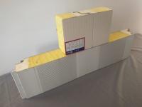 China 64kg/m³ Glass Fiber Glasswool Sandwich Panel - 1000mm Width with CE Certification for Construction Insulation for sale
