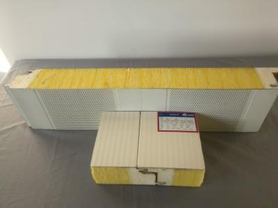 China BAODU Glasswool Acoustic Sandwich Panel 100mm with 41dB Sound Insulation for Industrial Buildings for sale