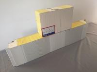 China Soundproof Acoustic Sandwich Panel 100mm Heat Insulation Cladding Systems for sale