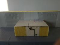 China Fireproof Glasswool Sandwich Panel 50-200mm Thickness with 0.30-0.69 W/m²K Thermal Conductivity for Wall and Roof Applications for sale