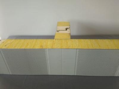 China Glasswool Sandwich Panel 50mm-200mm Thickness with 0.30-0.69 W/m²K Thermal Conductivity for Building Insulation for sale