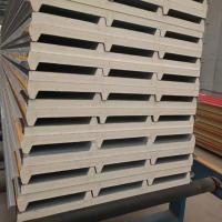 China Polyurethane Sandwich Panel 50-150mm Thermal Insulation Board for Steel Structure Buildings with 0.11-0.32 W/m²K Conductivity for sale