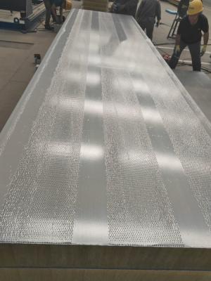 China BAODU Acoustic Sandwich Panel Rockwool Glasswool Sound Absorbing 100mm Thickness CE for sale