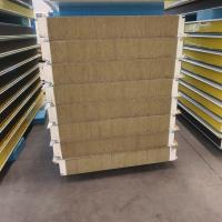 China Pu Sealing Sandwich Panel Rockwool Waterproof Feature for sale