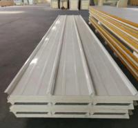 China 1000mm Width Polyurethane Sandwich Panel with 38-42kg/m³ Density for Roof and Wall Insulation for sale