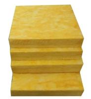 China Rigid Glass Wool Insulation Board 32-48 kg/m³ Density with 0.033-0.037 W/m·K Thermal Conductivity for HVAC Systems for sale