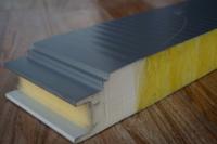 China Double Side Steel Sheet PU Foam Glasswool Sandwich Panel 50-200mm for Building for sale
