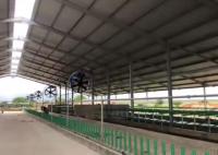 China Steel Structure Cow Shed Dairy Farm Barn Low Cost Livestock Shelter 15-36C for sale