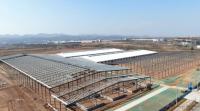 China Prefab Steel Warehouse Building Gable Frame Structure Customizable Wall Cladding ISO9001 for sale