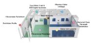 China Clean Room Wall Panel Ceiling Panel Fireproof Class A1 High performance Laboratory Research Clean Room for sale