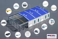 China Custom Prefabricated Steel Structure Warehouse Workshop Industrial Building Q235 Q345 for sale
