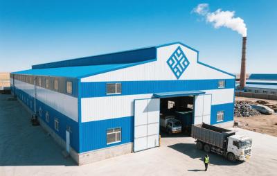 China Disassemblable Metal Steel Structure Mining Processing Workshop Horizontal Bracing Assembly Pre‑cut Frame Parts Overseas Project Support for sale