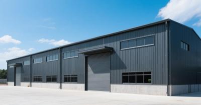 China Prefabricated Steel Warehouse Building 500 Sqm Large Span Workshop Customizable for sale