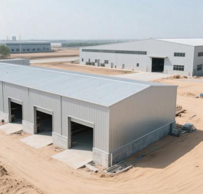 China Large Scale Garages Prefab Warehouse Building Kits Versatile for sale