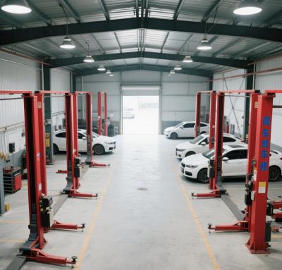 China Large Scale Customized Prefab Steel Warehouse Buildings for Automobile Service Q235-Q355 for sale