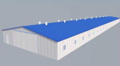China Prefabricated Steel Structure Warehouse Building 50 Year Warranty Welded H Beam Custom Sizes for sale